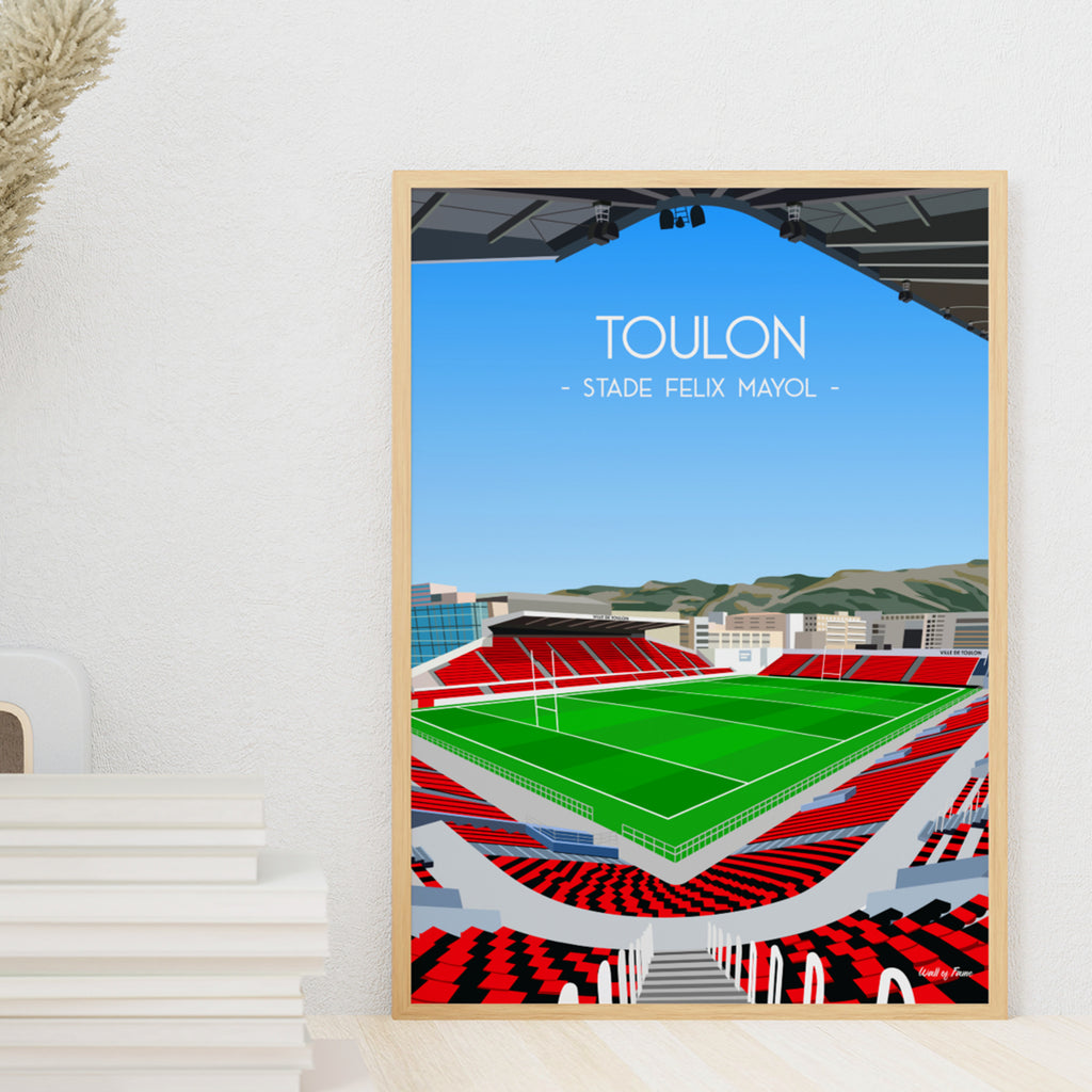 Toulon rugby poster - Stade Félix Mayol