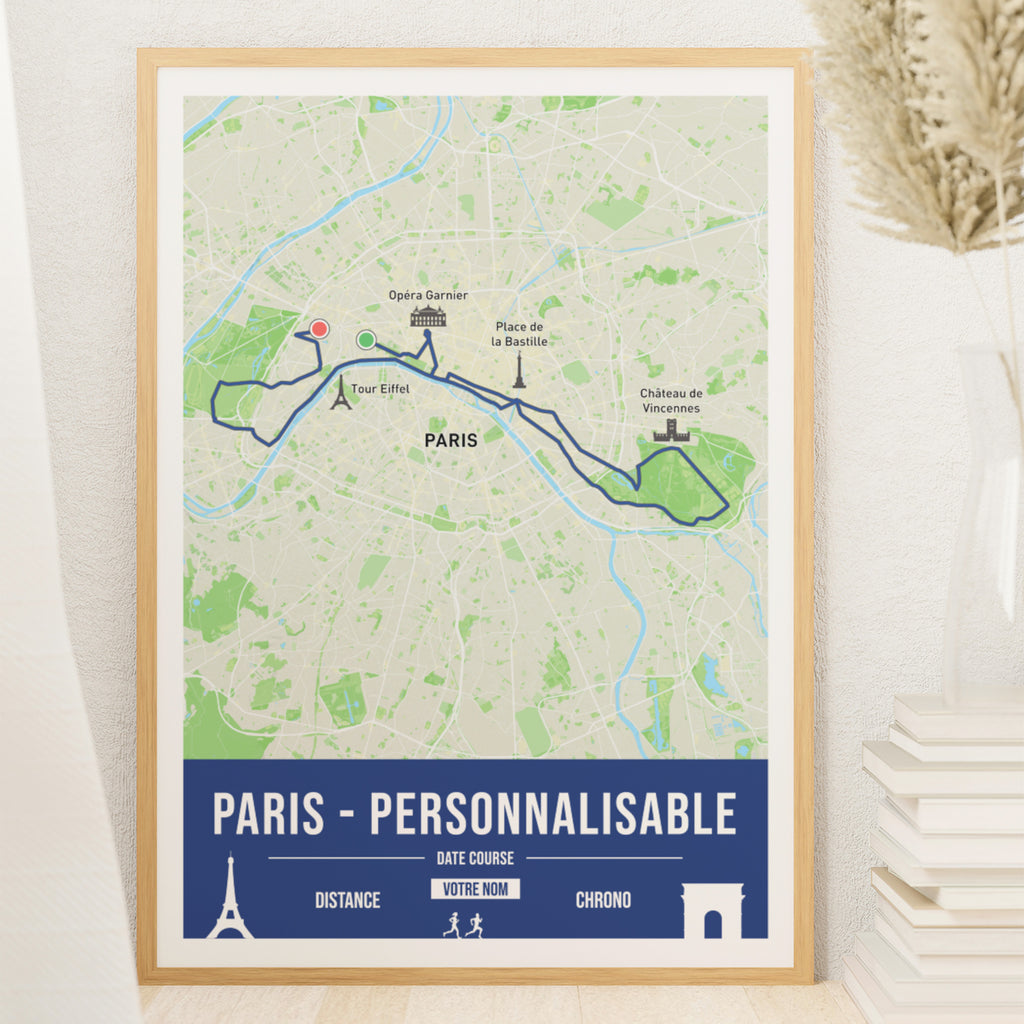 Affiche Marathon personnalisable Paris