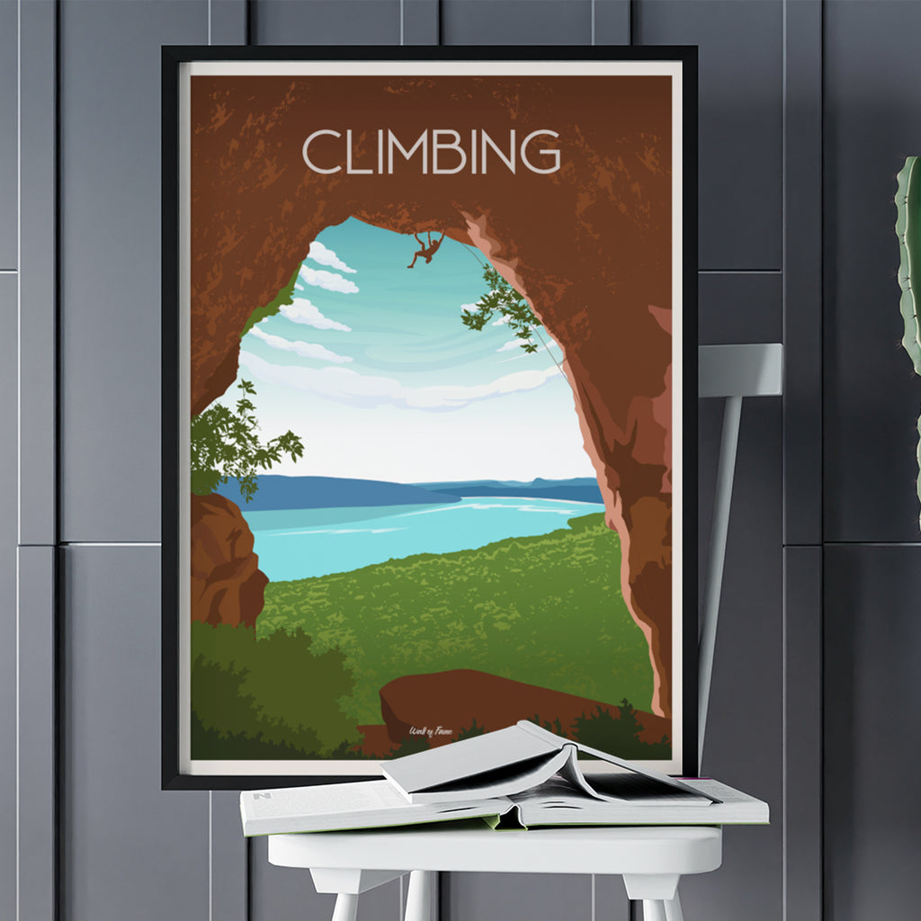 Climbing poster - Affiche escalade