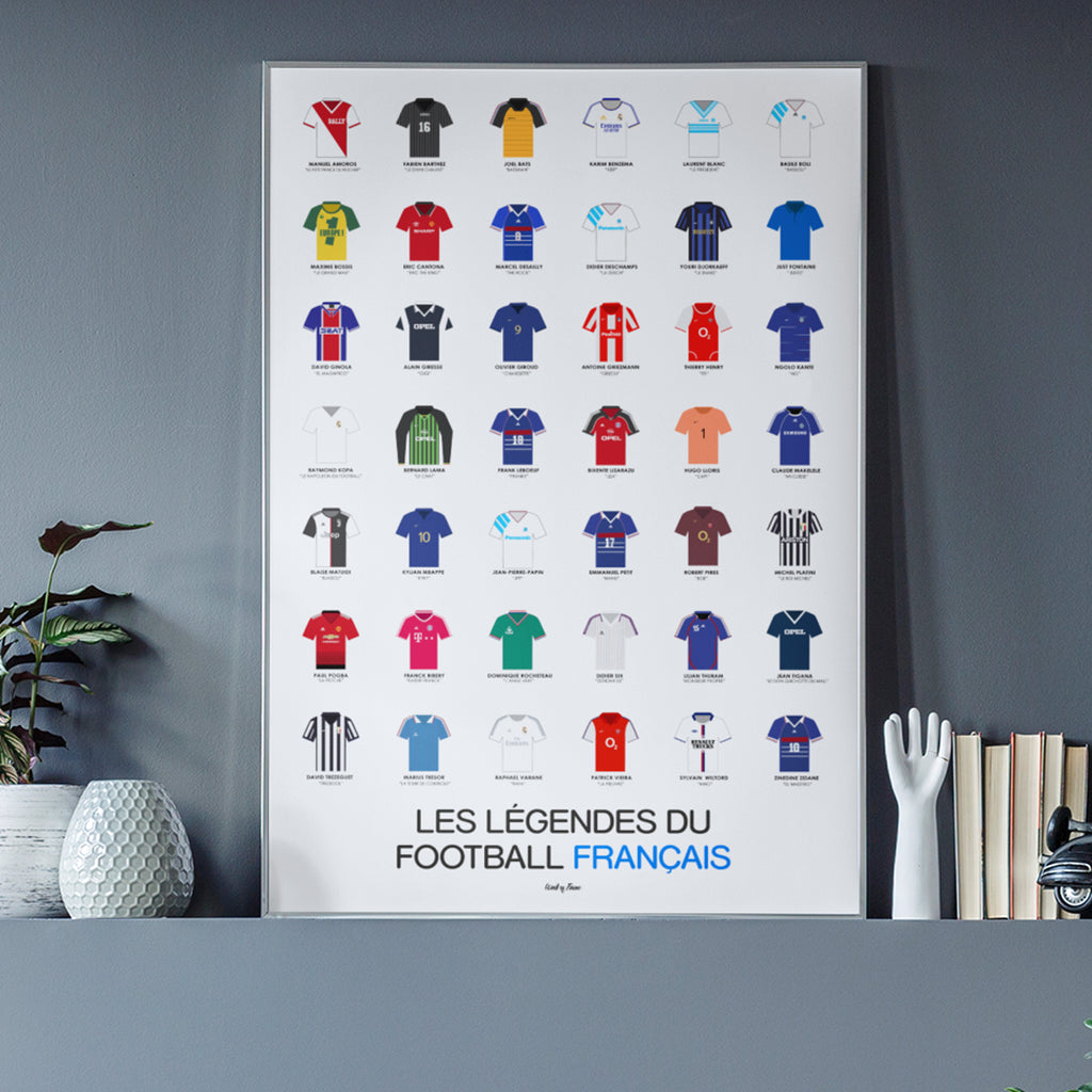 Affiche les légendes du football français