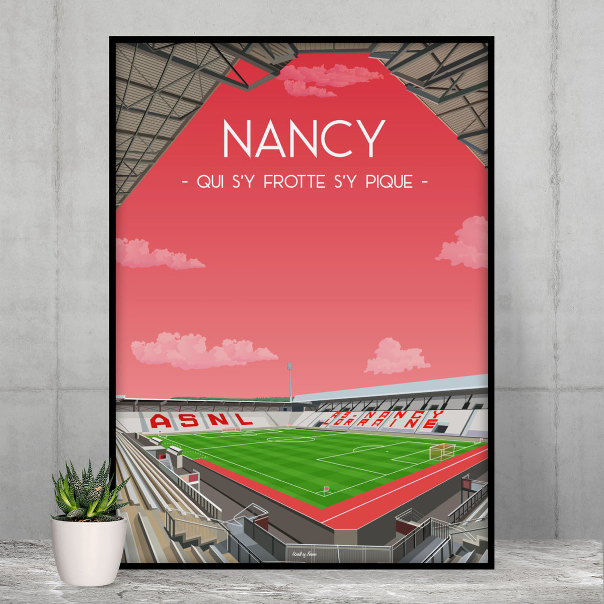 Affiche foot Nancy - Stade Marcel Picot