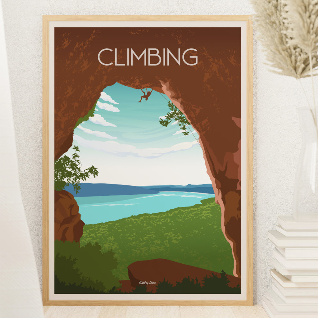 Climbing poster - Affiche escalade