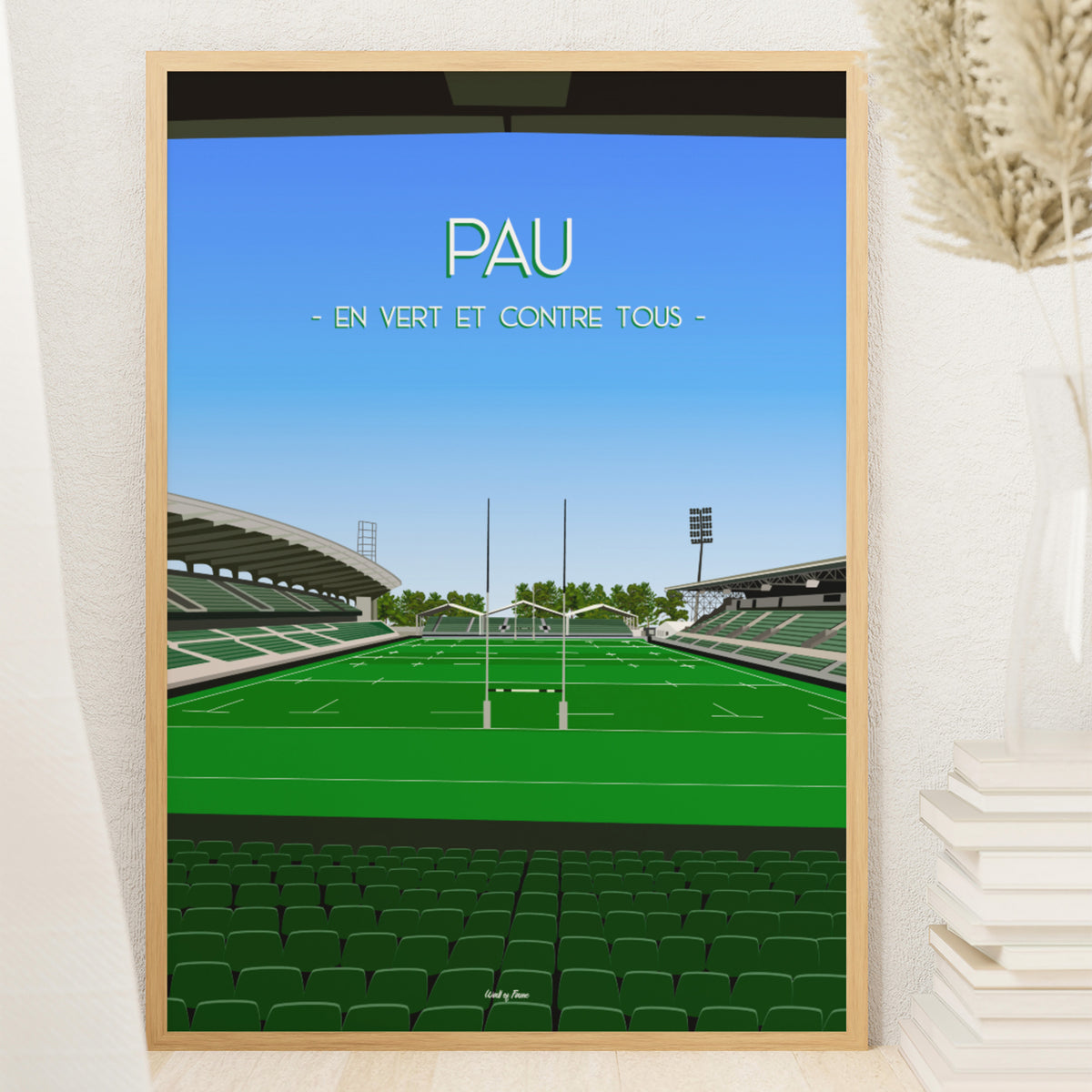 Affiche rugby Pau - Stade du Hameau section paloise
