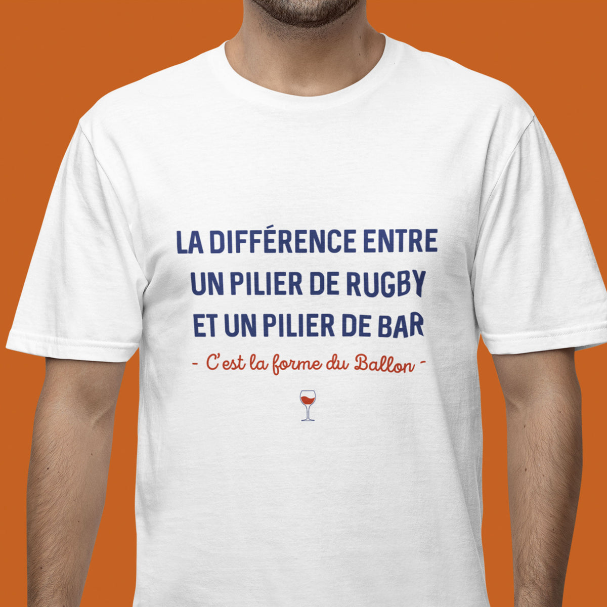 T-shirt Rugby Humour - Pilier de Rugby ou de Bar