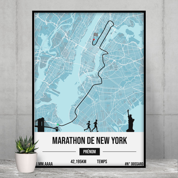 Affiche marathon personnalisable | Poster running
