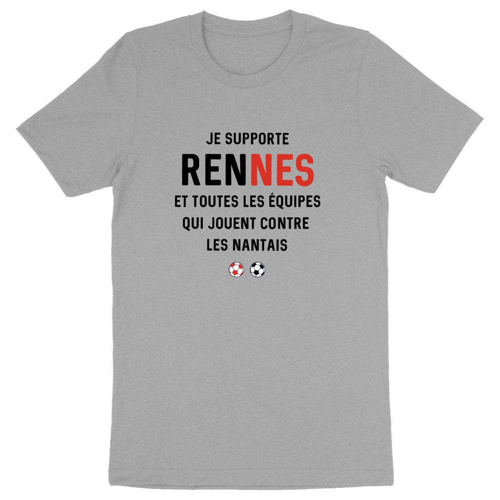Tshirt football humour - Je supporte Rennes