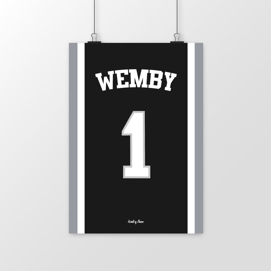 Affiche Maillot Basket - Victor Wemby San Antonio Spurs